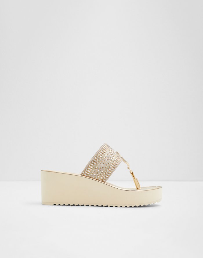 Fassbider - Women's Gold Beach Sandals – ALDO Shoes UK