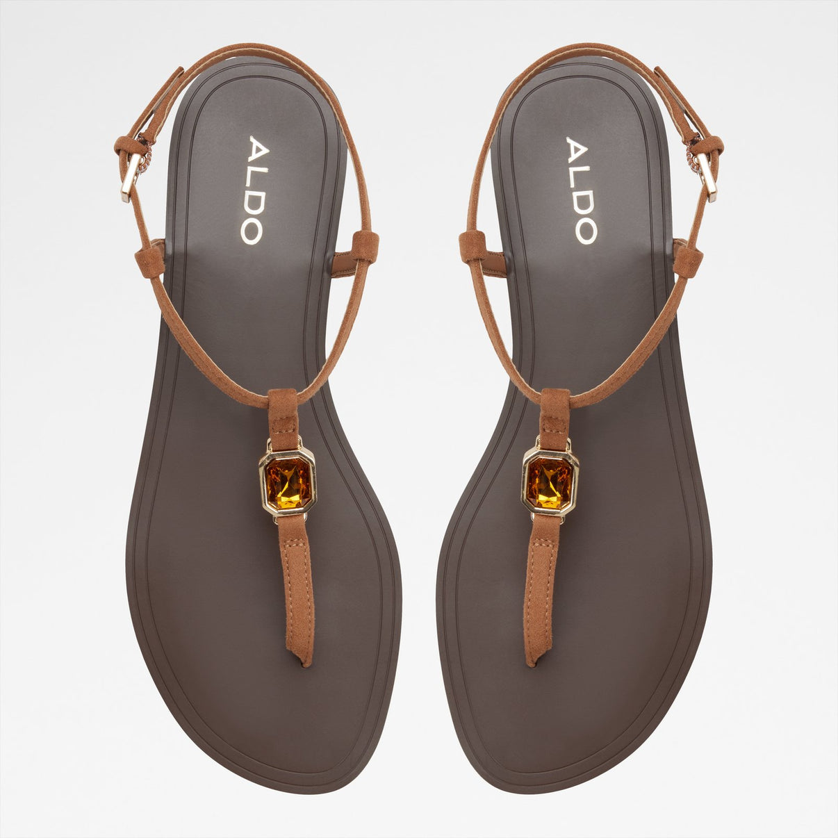 ALDO Comfortable Ladies Brown Sandals - SANDSTONE (Flat Sandals) – ALDO ...
