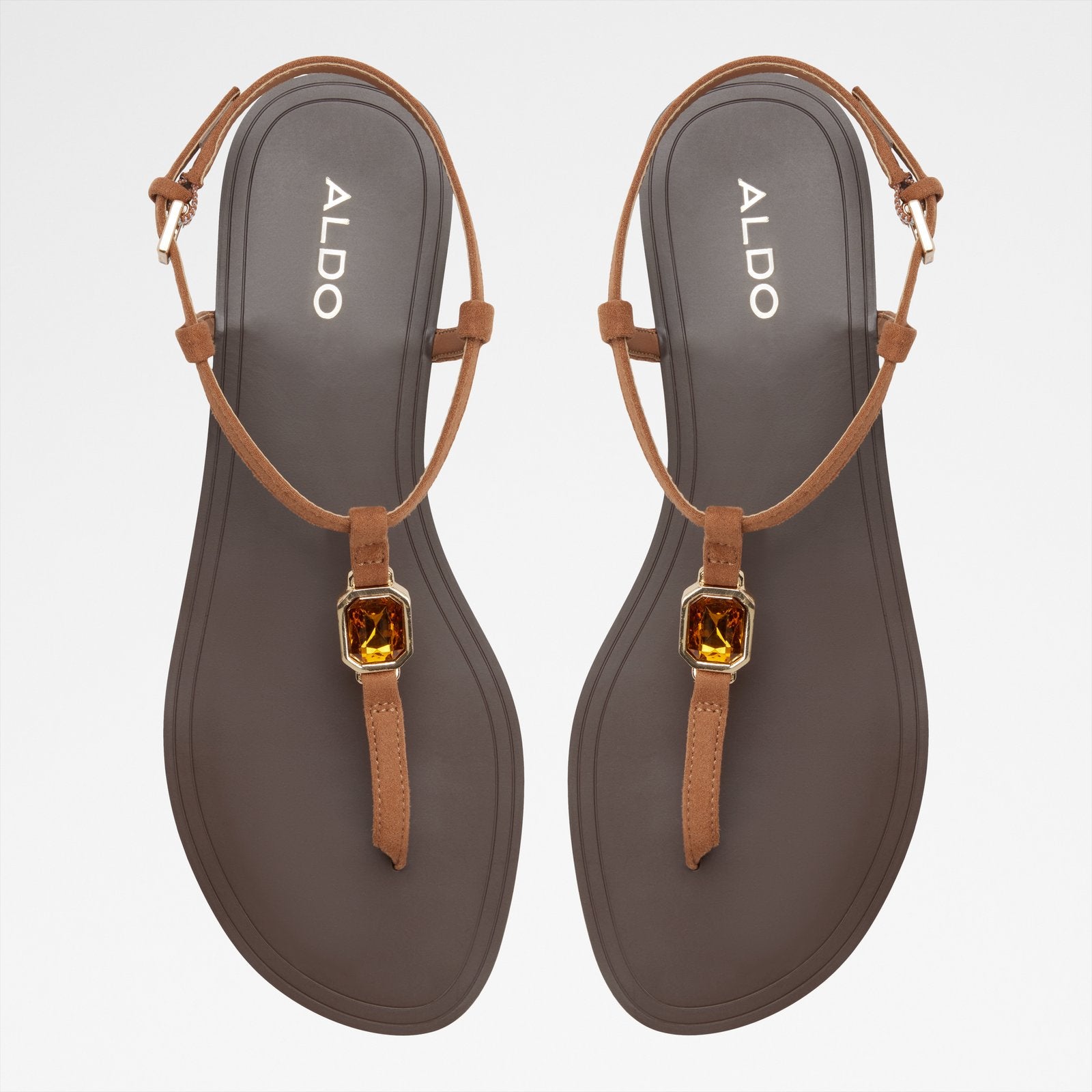ALDO Comfortable Ladies Brown Sandals - SANDSTONE (Flat Sandals) – ALDO ...