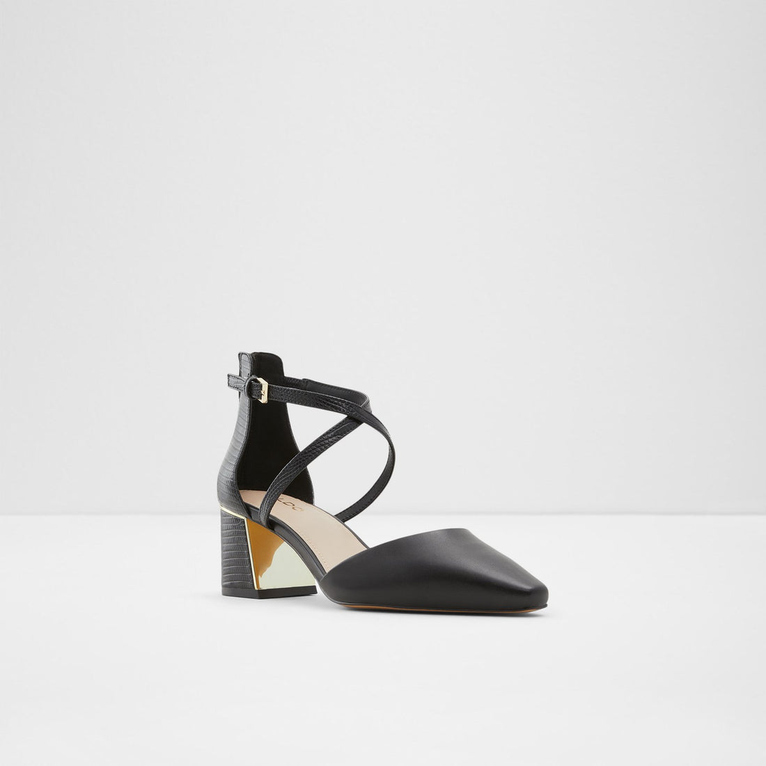 Aldo Women's Block Heeled Shoes Grarwen (Black) – ALDO Shoes UK