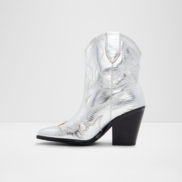 Aldo Women's Cowboy Boots Nurodeo (Silver) – ALDO Shoes UK