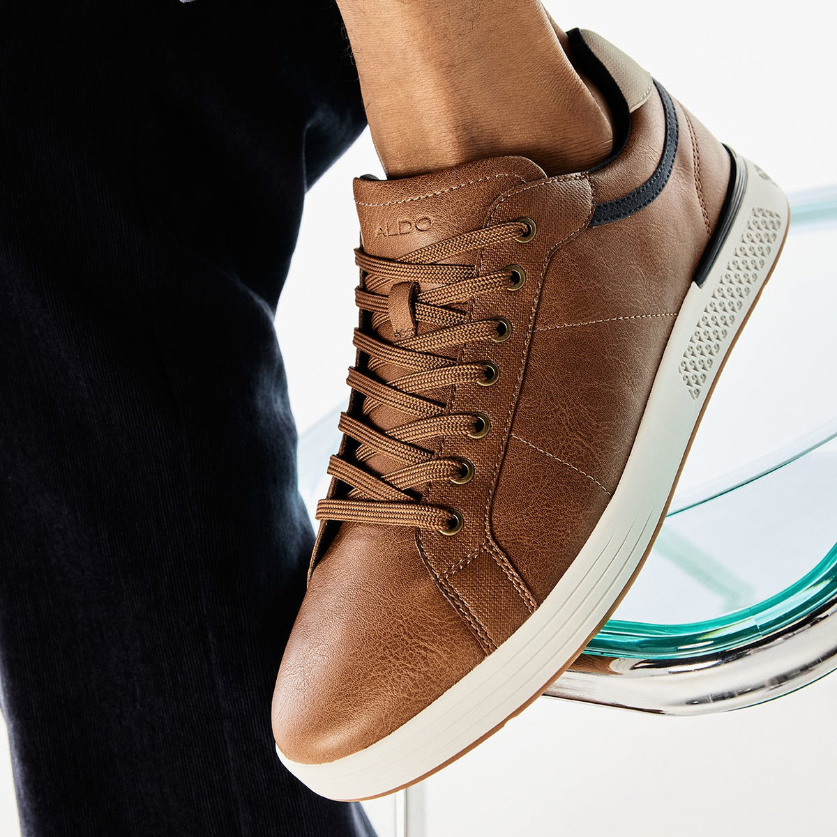 Aldo Men's Lace Up Shoes Polyspec (Cognac) – ALDO Shoes UK