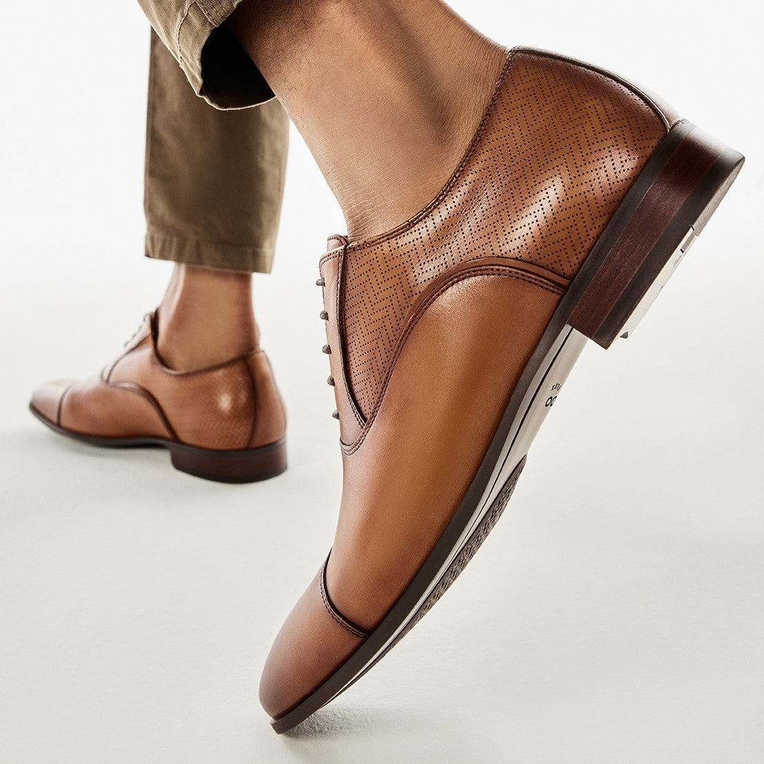 Aldo Men's Lace Up Oxford Shoes Albeck (Cognac) – ALDO Shoes UK